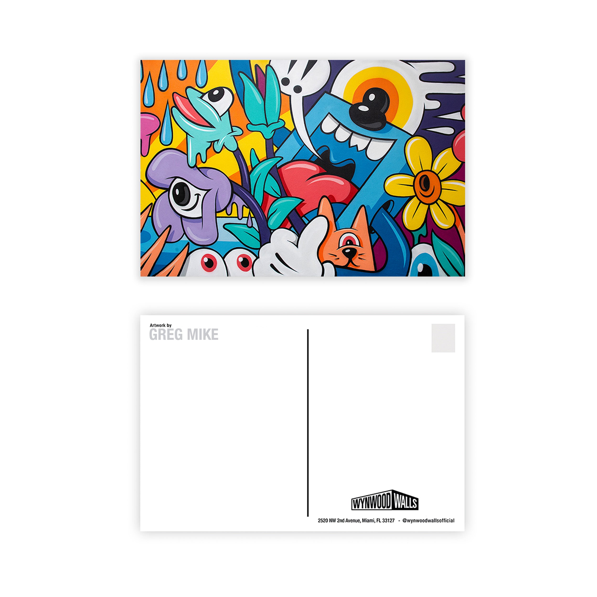 GREG MIKE Postcard 2023 - Limited Edition Art – The Wynwood Walls Shop