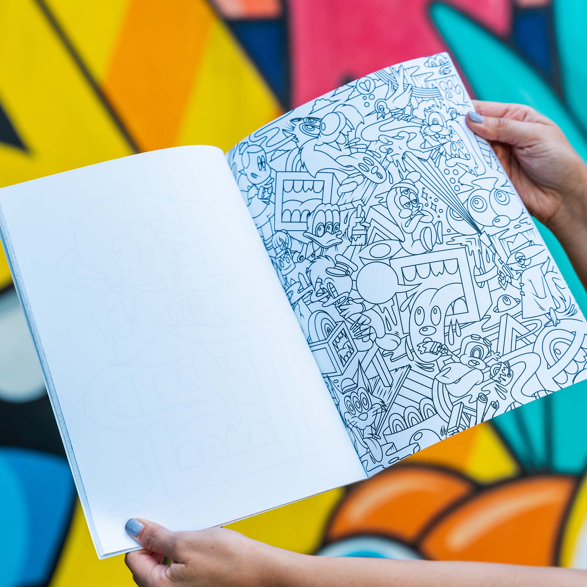 coloring book street