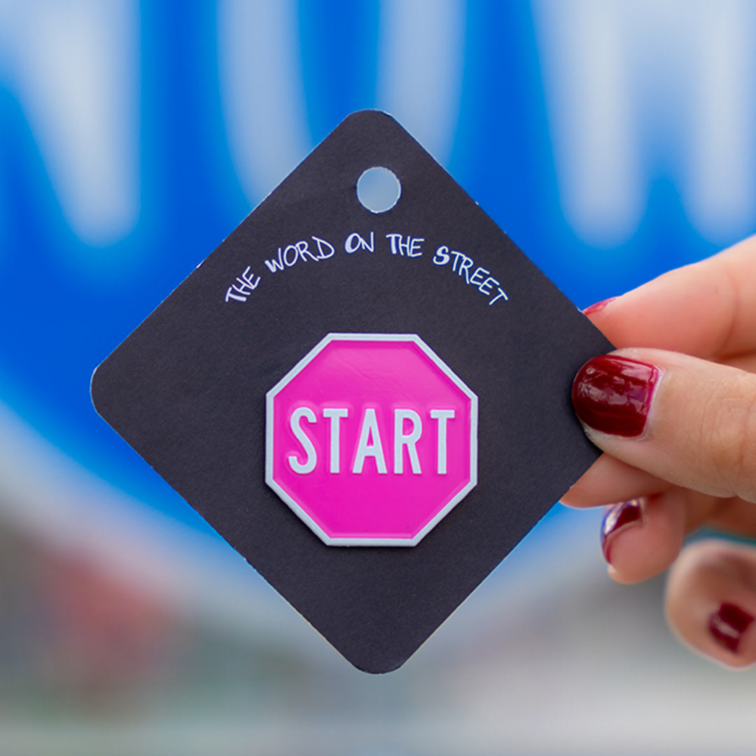 Scott Froschauer Pink Start Pin – The Wynwood Walls Shop