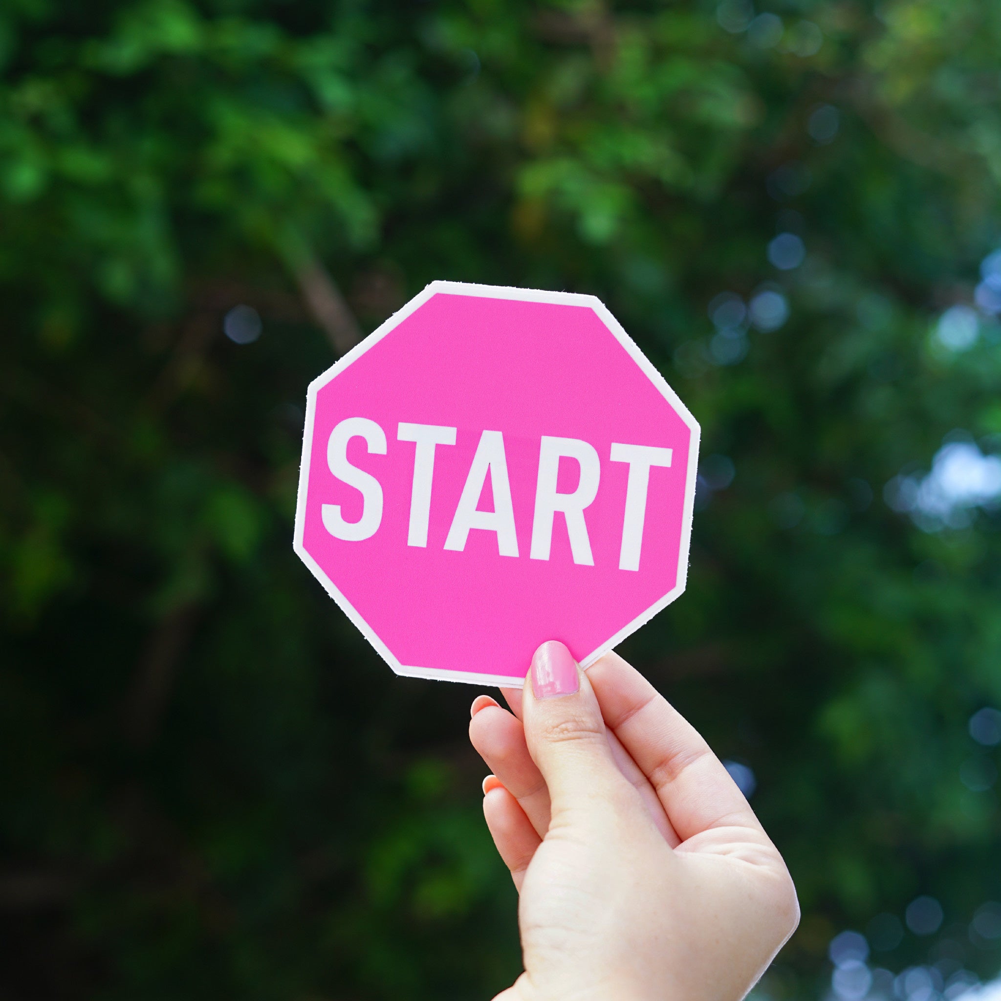 Scott Froschauer Pink Start Sticker – The Wynwood Walls Shop