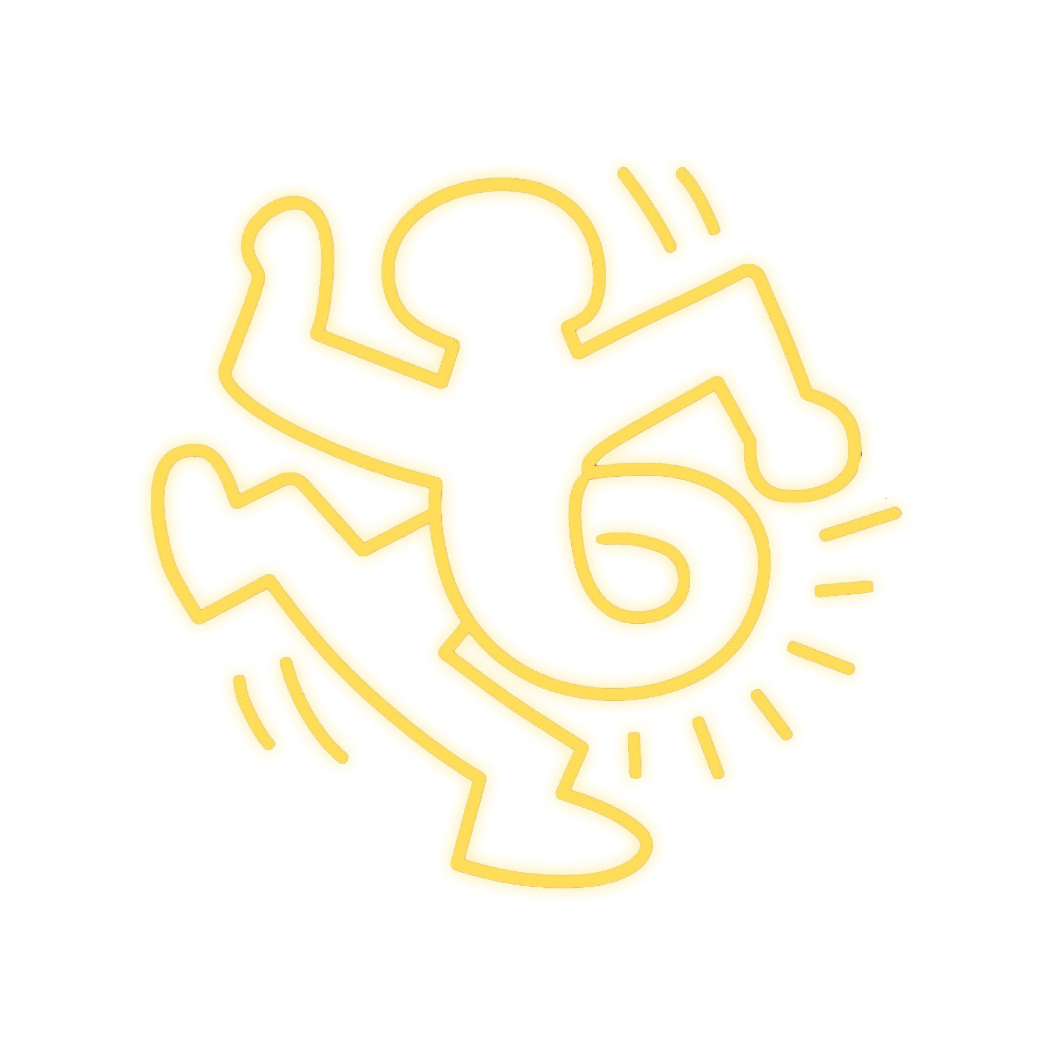 Twisted Man by Keith Haring: Iconic Neon Art | Yellowpop – The Wynwood ...